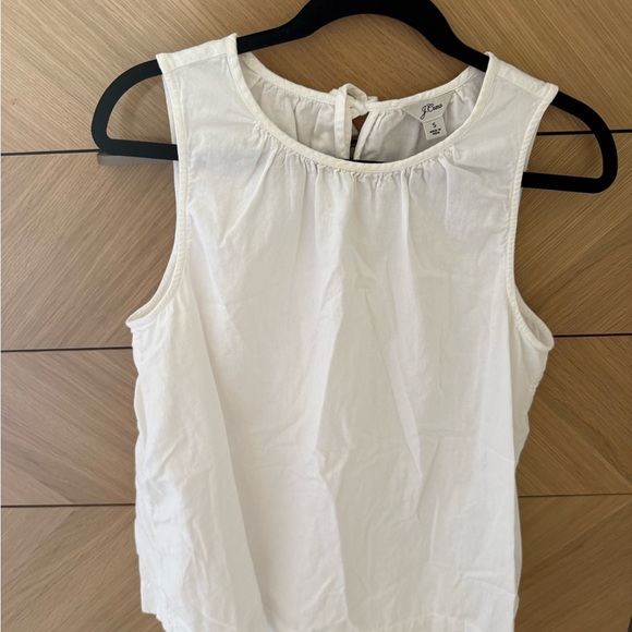 J. Crew | Tops | J Crew White Sleeveless Tank Top | Poshmark